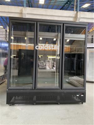 Cina Frigorifero e congelatore dritti dell'esposizione del supermercato della porta di vetro commerciale del refrigeratore in vendita