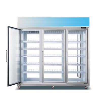 Cina Frigorifero e congelatore freddi della bevanda del negozio di alimentari più fresco dritto del dispositivo di raffreddamento di Front And Rear Open Beverage in vendita