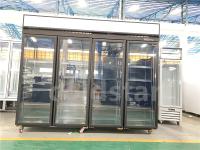 China Customize Supermarket Meat Showcase Display Vertical Freezer for sale