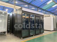 China Customize Supermarket Meat Showcase Display Vertical Freezer for sale