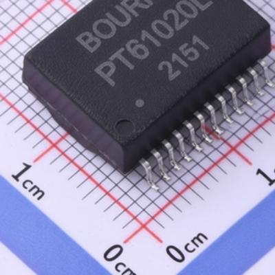 China Low profile surface mount LAN transformer BOURNS PT61020EL designed for 10 100 1000 Base T Ethernet for sale