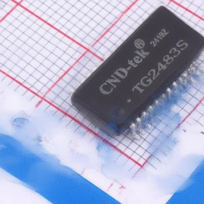 China Low Profile Surface Mount 10G Transformer Module CND-tek TG2483S for High Temperature Reflow Process for sale