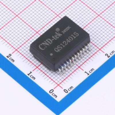 China Low Profile Surface Mount Transformer Module CND-tek QS12401S 2.5G Single Port for Category 5 UTP Cable Networks for sale