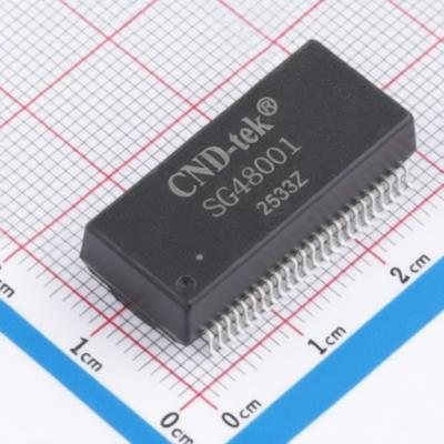 China 1000 Base-T Double Port Transformer Module CND-tek SG48001 T for Isolation and Low Emission Networks for sale