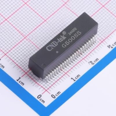 China Gigabit Ethernet 1000 Base T Double Port Transformer Module CND-tek G5005S with Surface Mount Packaging for sale