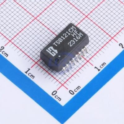 China 100BASETX Magnetic Module PULSE TS8121CMHF RoHS Compliant Suitable for PoE and PoE Plus Applications for sale