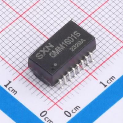China network connectivity solution Shun Xiang Nuo SMM1601S 100BASE-T magnetic module with 1CT1CT turns ratio for sale