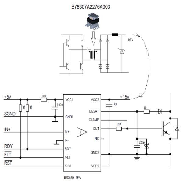 Quality SMD Transformer E10 EM Series TDK B78307A2385A003 Partial Discharge Inception for sale