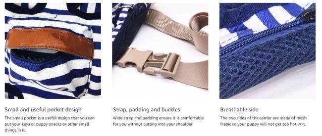 OEM Convenient Polyester Dog Carrier Backpack