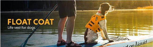 Water-Compatible Outdoor Swimming Dog Lifejacket with Adjustable Neck Closure
