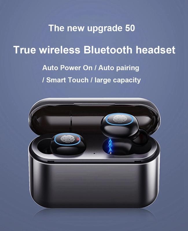Binaural Tws Headphone Waterproof Earbuds Headphones Tws Touch Control Wireless Bluetooth Earphones Mini Earbuds 2600mAh Charging Box Earpieces