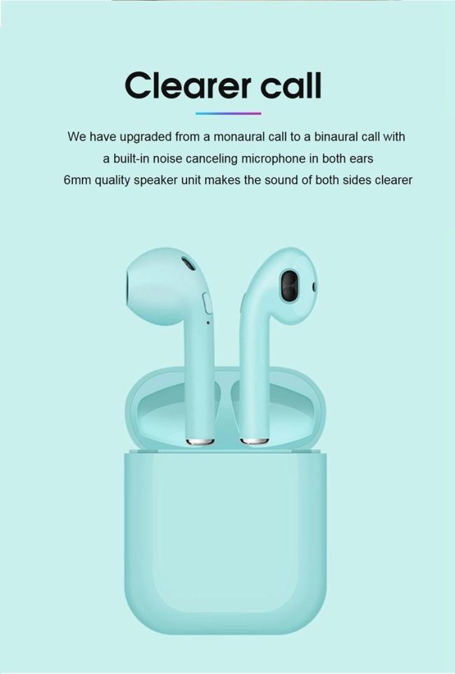 I16 Tws Noise Concelling Earbud Wireless Waterproof Headphones Bluetooth Earphone in-Ear Gaming Audifonos Bluetooth