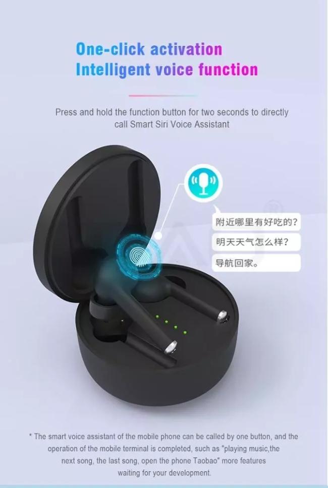 Hot Sale Products Tws Bluetooth Mini Earpieces Wireless in Ear Earbuds Earphones V5.0 Sport Earbuds Stereo Earphone