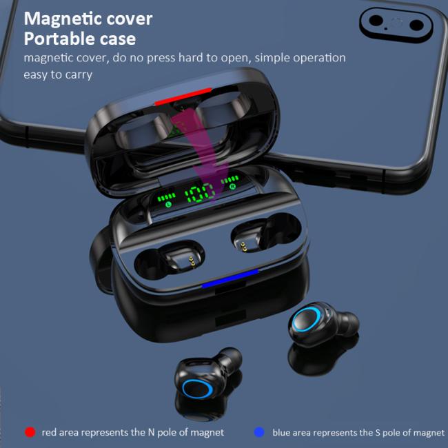 Drop Ship for S11 Drop Ship 3500mAh LED Bluetooth Wireless Earphones Tws Touch Control Sports Noise Canceling