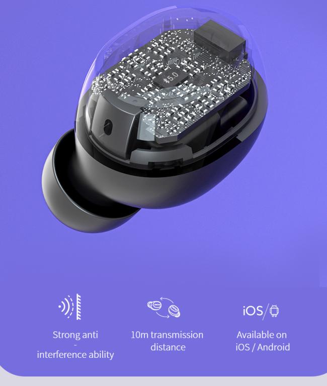 T4 Tws Bluetooth V5.0 Sports Wireless Earphones APP Customization 3D Stereo Earbuds Mini in Ear Dual Microphone Waterproof Earbuds