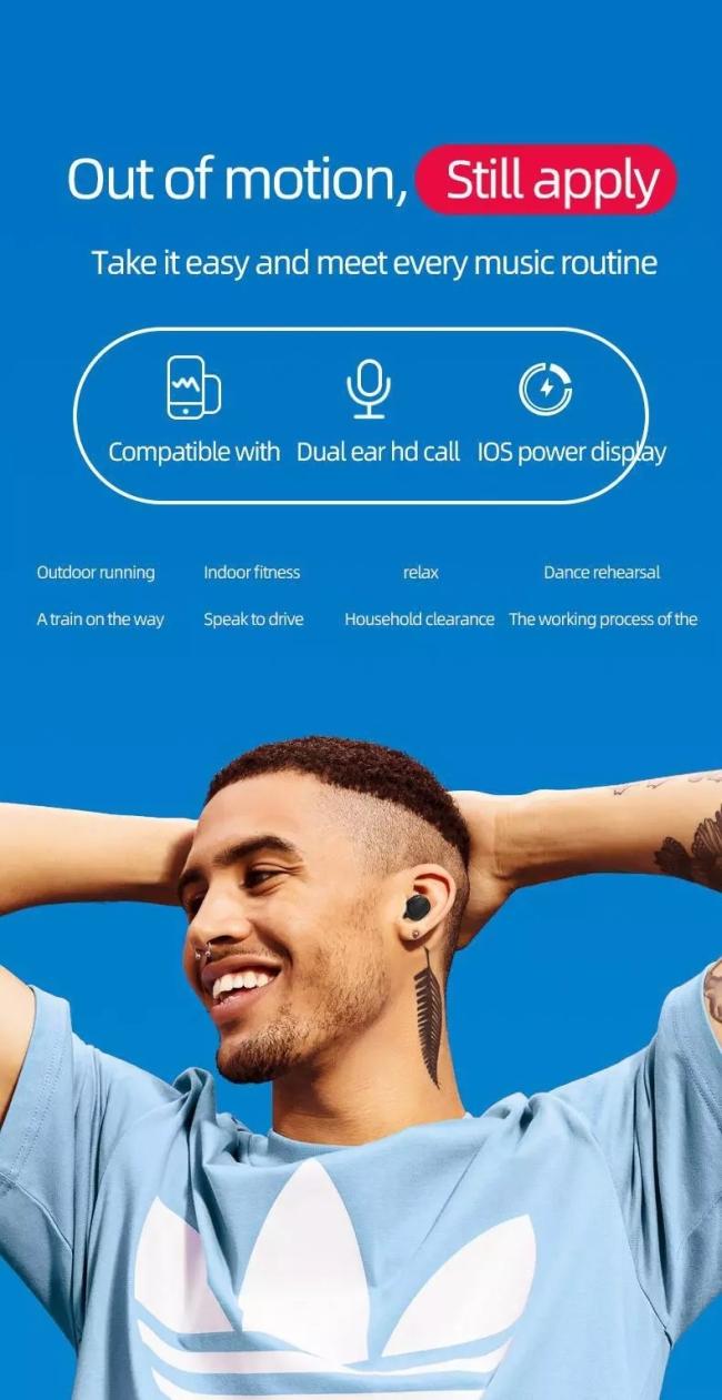 Mi Amazon 2020 Top Seller A6s Airdots in-Ear Earphone Bluetooth Headphone