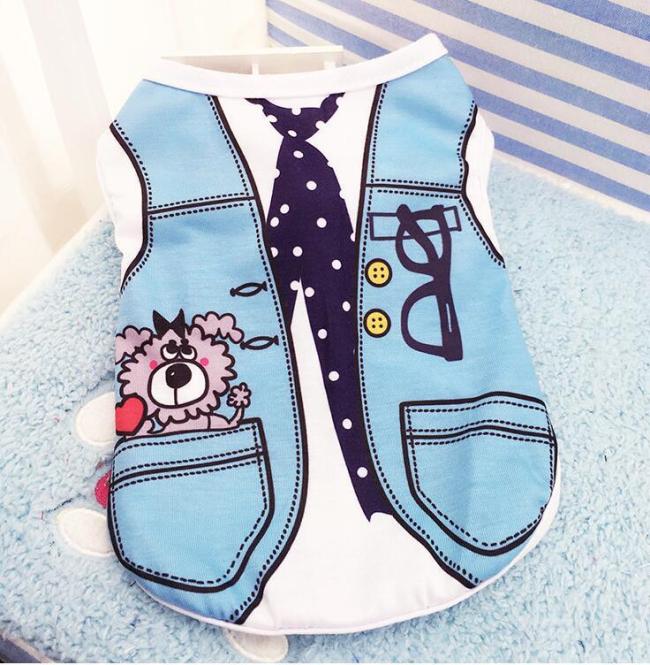 Printing Dog T-Shirt Fashion Cute Patterns Tees Pet Clothes