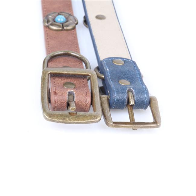 Fashion Dog Collars PU Leash Cute Flower Pet Supply