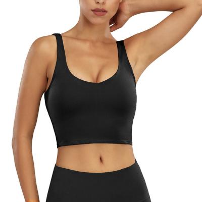 China OEM Accpected 2021 Women Sexy Sports Bra Crop Top Fitness Plus Size Custom Print Yoga Bra for sale