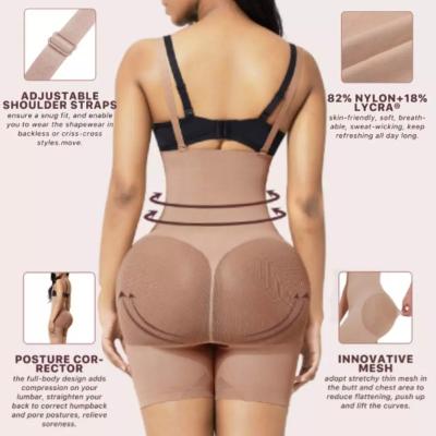 China Nonwoven Weaving Method High Waist Shapewear Slimming Body Shaper for Plus Size Women for sale