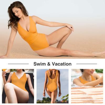 China Custom Logo Sustainable Women's One Piece Bikini Swimsuit for Sexy Look and Plus Size for sale