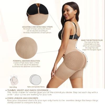 China Women's High Waist Body Shaper Shorts Plus Size XS Tummy Control Lifter with Bra Clips for sale