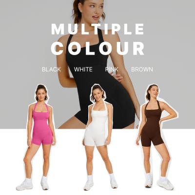 Cina 0.2kg Scarpato Butt Shapewear Bodysuit per donna Fitness Yoga Workout Jumpsuit in vendita