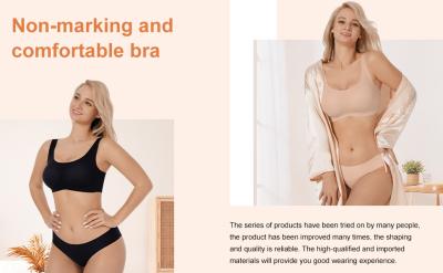 China 2023 HEXIN Custom Logo Padded Bra Seamless Push Up for Women's Beauty and Comfort for sale