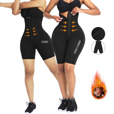 중국 HEXIN 여자용 중고형 쇼트 바디복 배 조절 엉덩이 리프터 허벅지 트림 판매용