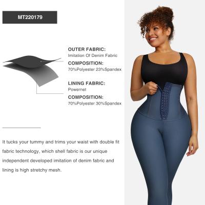 Cina Stampa digitale Vita alta Donna Body Shaper Shapewear Jeans Pantaloni Taille Trainer Leggings in vendita