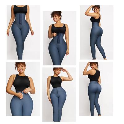 Cina Stampa digitale Vita alta Donna Body Shaper Shapewear Jeans Pantaloni Taille Trainer Leggings in vendita