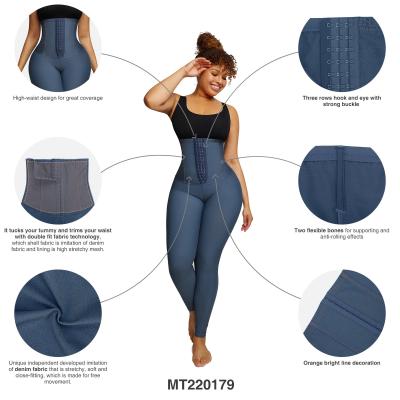 Cina Stampa digitale Vita alta Donna Body Shaper Shapewear Jeans Pantaloni Taille Trainer Leggings in vendita