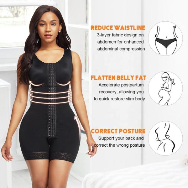 Quality Breathable Waist Trainer Full Body Shapewear for Women Customized Logo HEXIN for sale