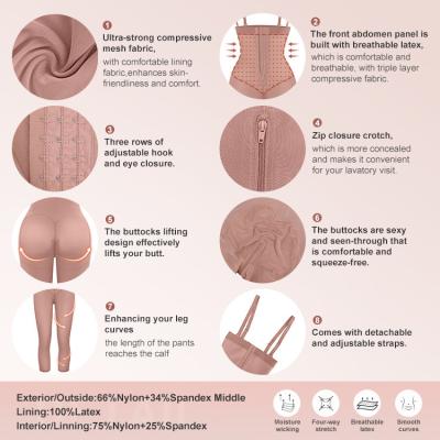 China Vrouwelijke open borst buik controle vormkleding met verstelbare riemen in standaarddikte Te koop