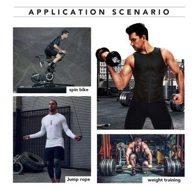 Cina Gimnastica di allenamento Zipper Tank Top Sauna Vest Uomini Neoprene Waist Trainer Shaper Genere Donne in vendita