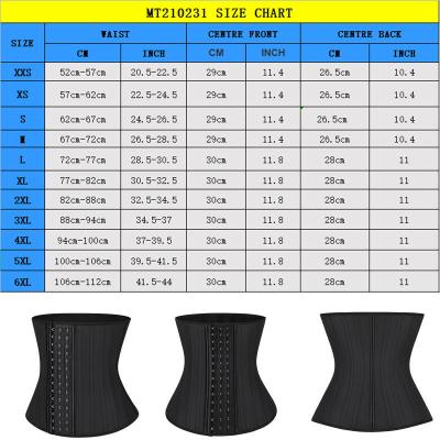 China 3000 Menge HEXIN Frauen Verstellbarer Haken Latex-Shaper Taille Trainer mit 25 Stahlknochen zu verkaufen