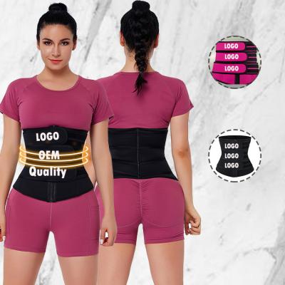 중국 HEXIN Women Sauna Neoprene Three Belt Slimming Zipper Waist Trainers Quick Dry Advantage 판매용