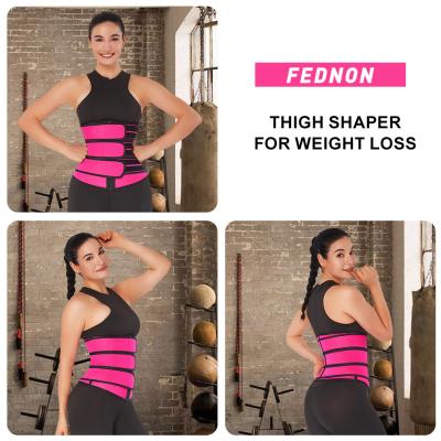China HEXIN Women Sauna Neoprene Three Belt Waist Trainer Corset Waist Trimmer Neoprene No for sale