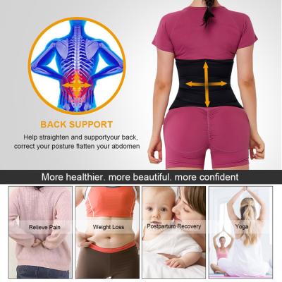 China HEXIN Women Sauna Neoprene Three Belt Waist Trainer Corset Waist Trimmer Neoprene No for sale