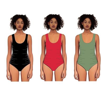 China Biquíni de una pieza de mujer traje de baño como muestra 82% de nylon 18% de elastano en venta