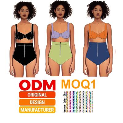 중국 S/M/L 여성용 피트니스 비키니 수영복 HEXIN 맞춤형 고 taille 2 조각 해변복 판매용