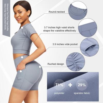 Cina Plus Size HEXIN Stile Donne Abiti da yoga a due pezzi Pantaloni da corsa in vendita