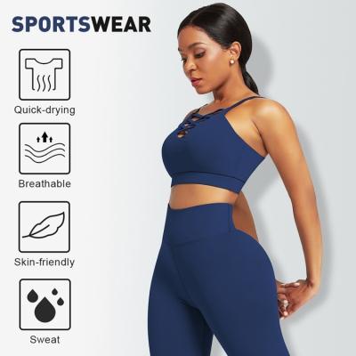Cina Summer White HEXIN Leggings a vita e cinture a croce sportive reggiseno abbigliamento yoga set in vendita