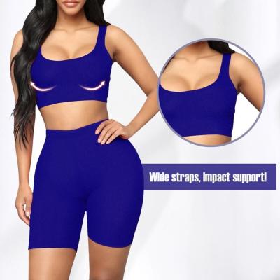 Cina HEXIN Fashion Mini Sport Suit da corsa da due pezzi per donne a vita alta in vendita