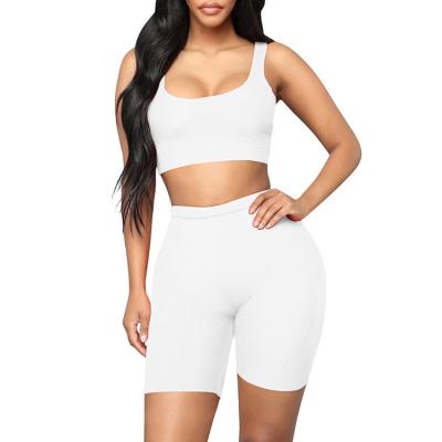Cina HEXIN Fashion Mini Sport Suit da corsa da due pezzi per donne a vita alta in vendita