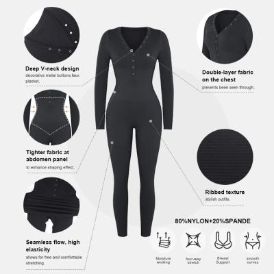 Cina 2023 Donna Butt-Lifting Controllo della pancia senza cuciture Shapewear Compression Jumpsuit per OEM in vendita