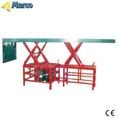 China CE Carrying Capacity Weight Level Marco Twin Scissor Lift Table with Loading Flap for sale