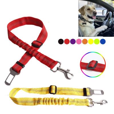 China Adjustable Nylon Pet Car Seat Belt with Quick Release Buckle for sale