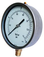 Quality Liquid-Filled Pressure Gauge with 3": ± 1.6% 6" Fixed Pointer Gaseou for sale