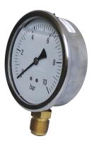 Quality 2" 3" 4" 3/8" NPT, BSP Liquid-Filled Pressur Gauge Design EN 837-1 for sale